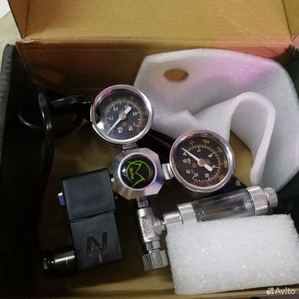 CO2 редуктор с электромагнитным клапаном