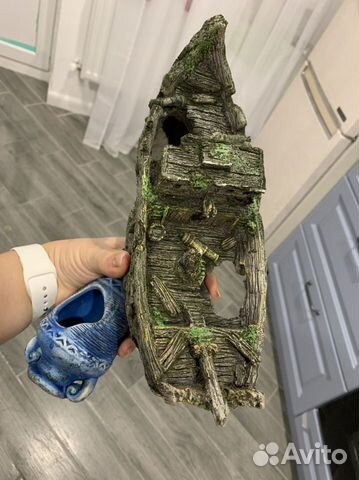 Корабль для аквариума б/у