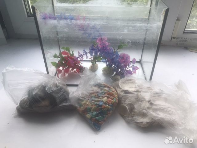 Аквариум с наполнителем