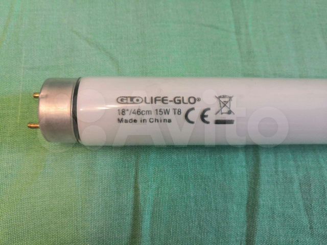 Лампа glo 15w 46см для аквариума