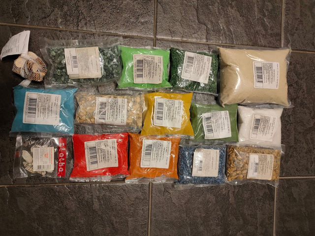 Грунт и песок для творчества и аквариума